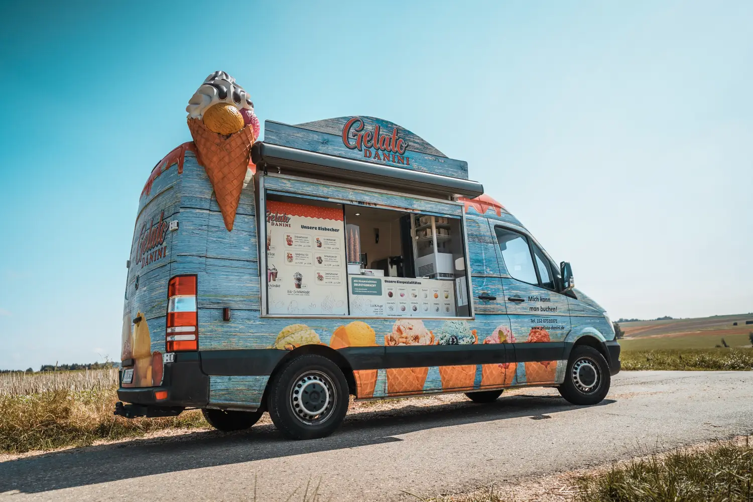 Eiswagen mieten für Events! - Hochzeiten und Firmenfeiern